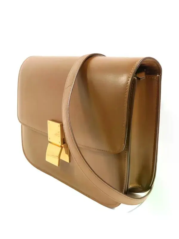 Celine Medium Classic Box Shoulder Bag - Brown