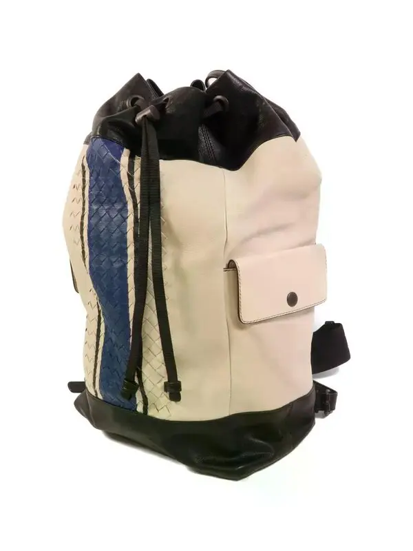Bottega Veneta Intrecciato Stripe Backpack