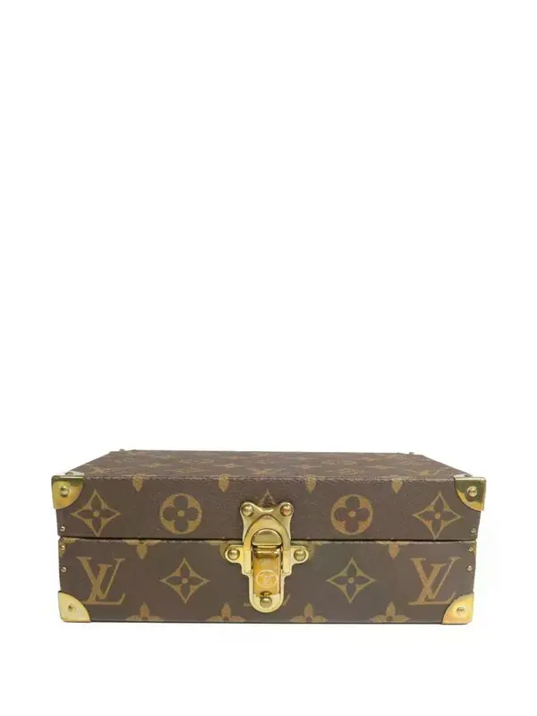 LOUIS VUITTON Monogram Canvas Jewelry Box - Brown