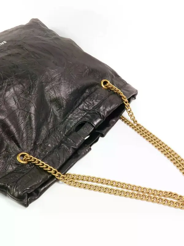 Balenciaga Crush Chain Shoulder Bag - Black