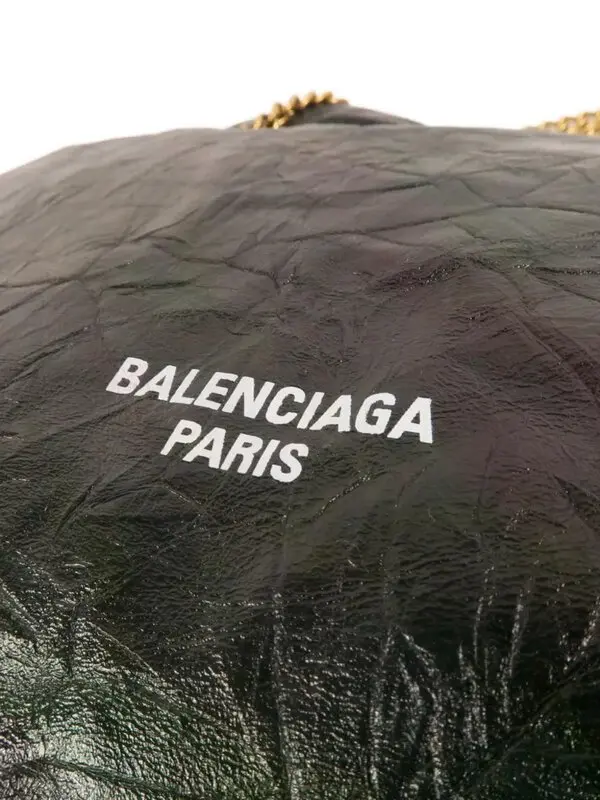 Balenciaga Crush Chain Shoulder Bag - Black