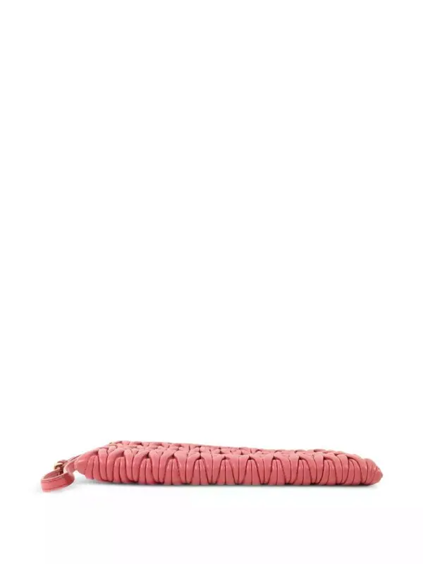 Miu Miu Quilted Leather Clutch Bag