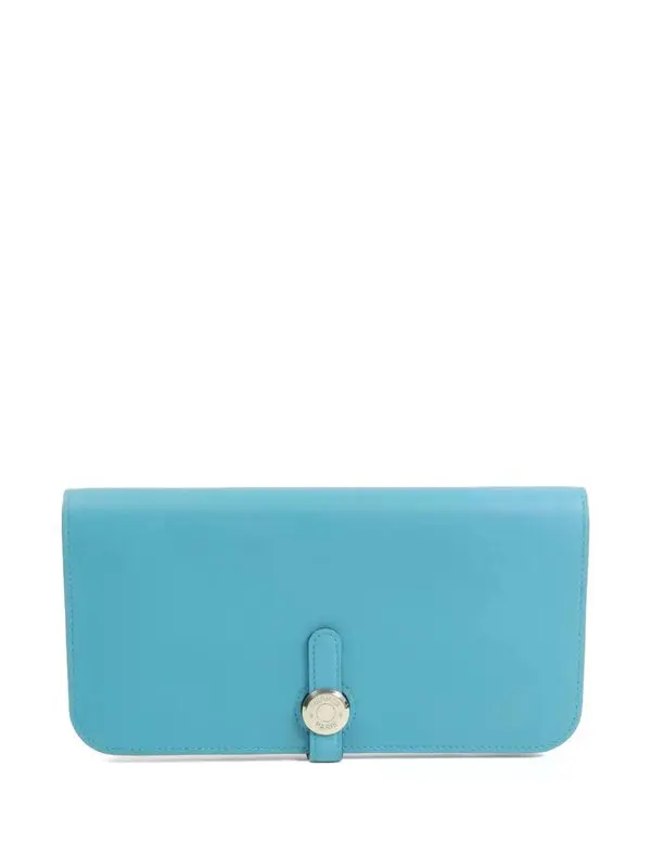 Hermès 2015 Gm Dogon Leather Wallet - Blue