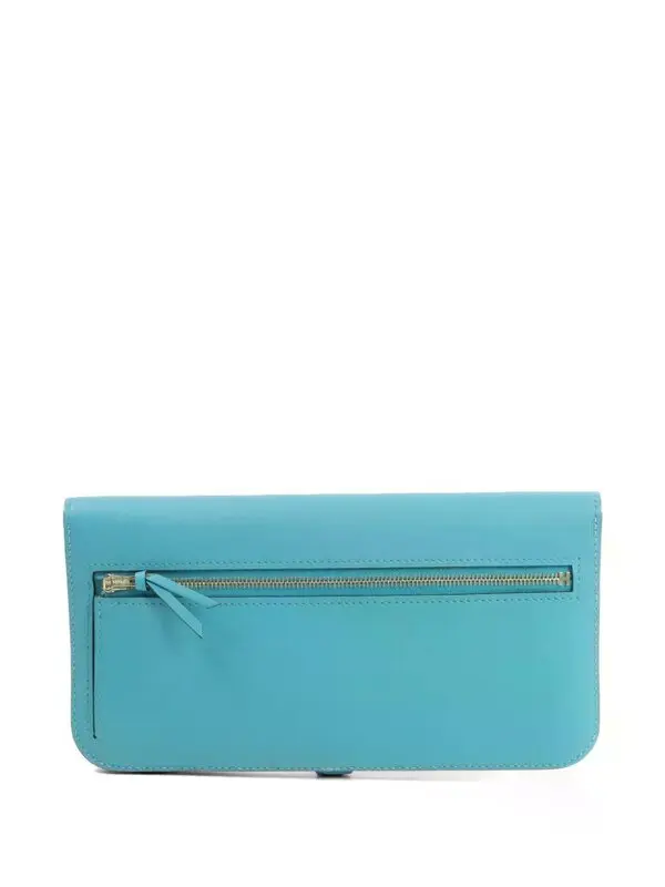 Hermès 2015 Gm Dogon Leather Wallet - Blue