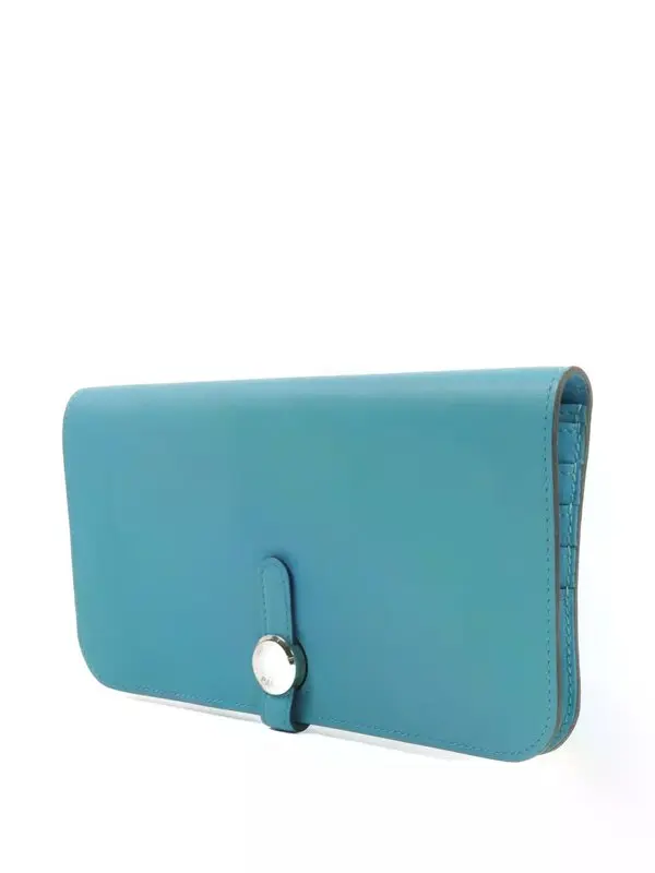 Hermès 2015 Gm Dogon Leather Wallet - Blue