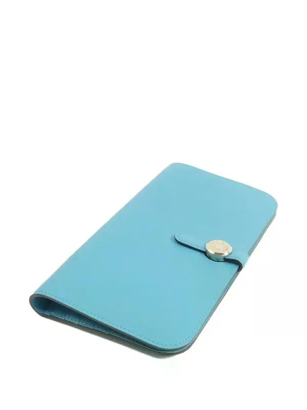 Hermès 2015 Gm Dogon Leather Wallet - Blue