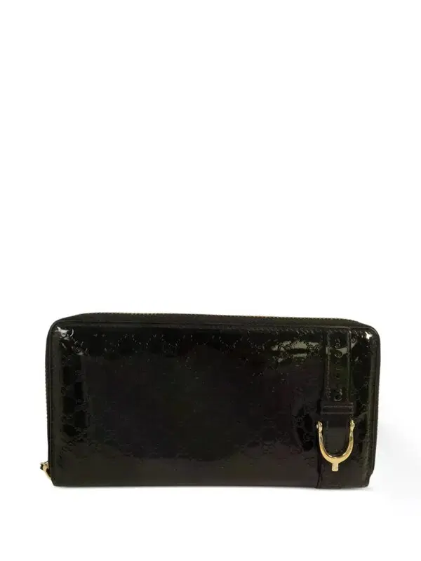 Gucci Microguccissima Zip-around Wallet - Black