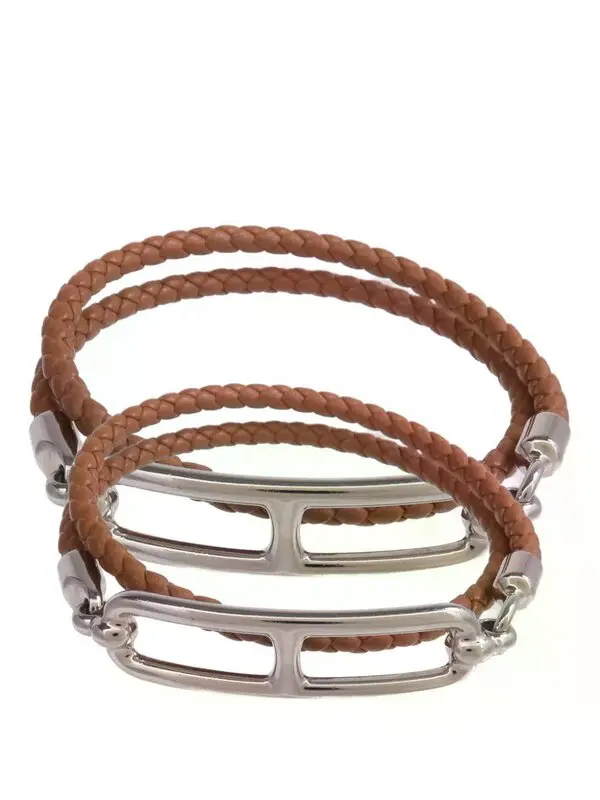 Hermès Roulis Double Tour Bracelet - Silver