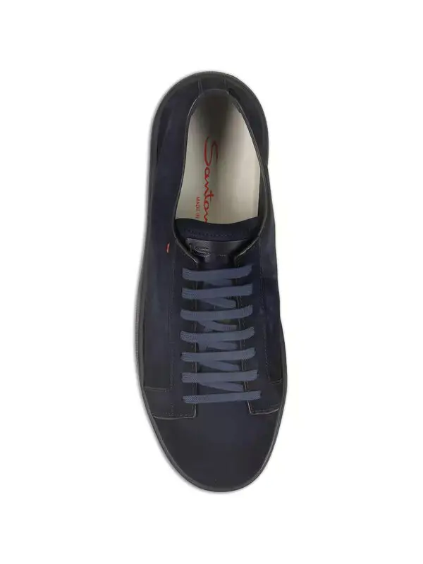 Santoni Suede Lace-up Sneakers