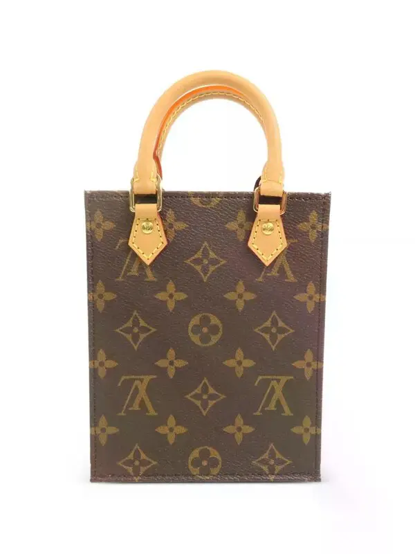 LOUIS VUITTON Monogram Petit Sac Plat Shoulder Bag