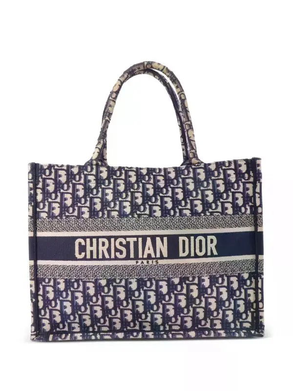 Dior Medium Book Tote Bag - Blue