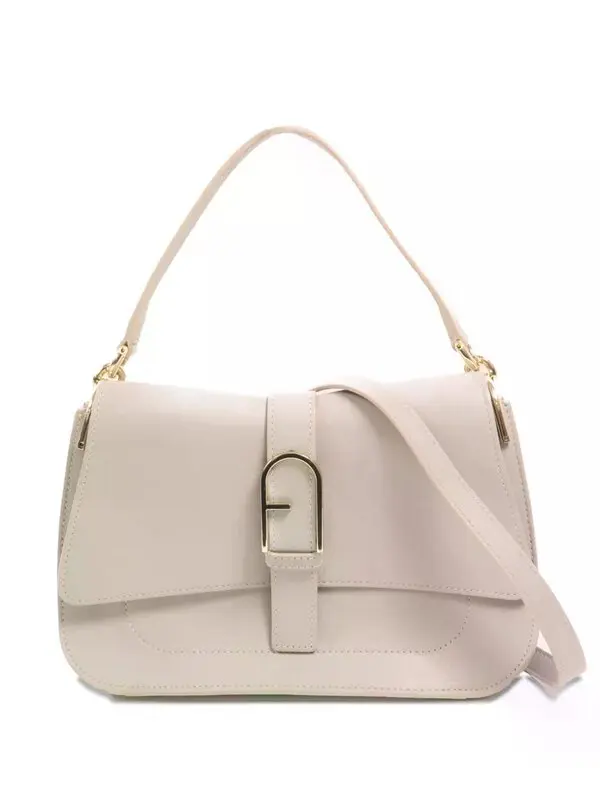 Furla Logo Buckle Shoulder Bag - Neutrals