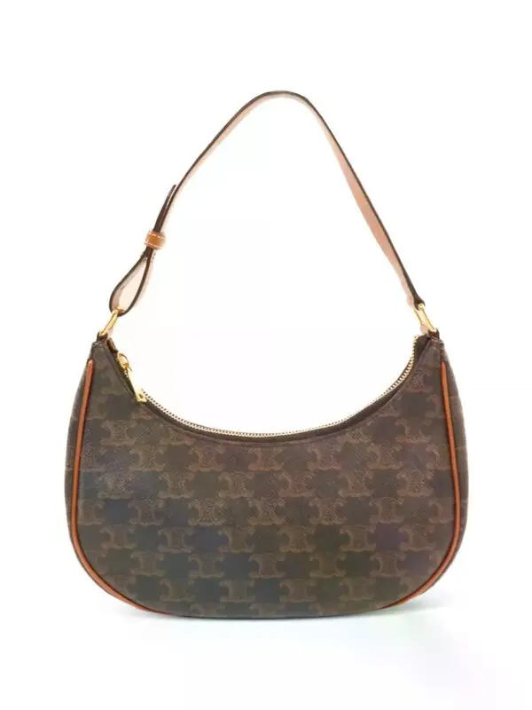 Celine Ava Triomphe Shoulder Bag - Brown