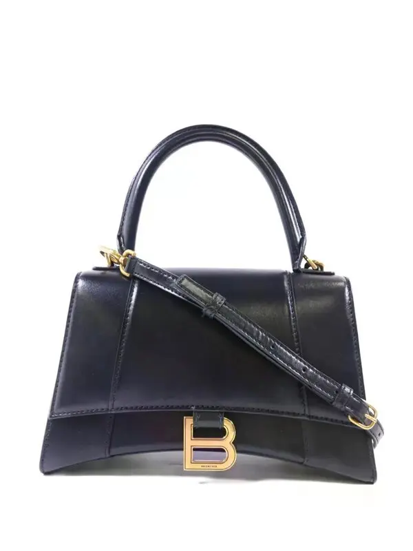Balenciaga Hourglass B-logo Tote Bag - Black