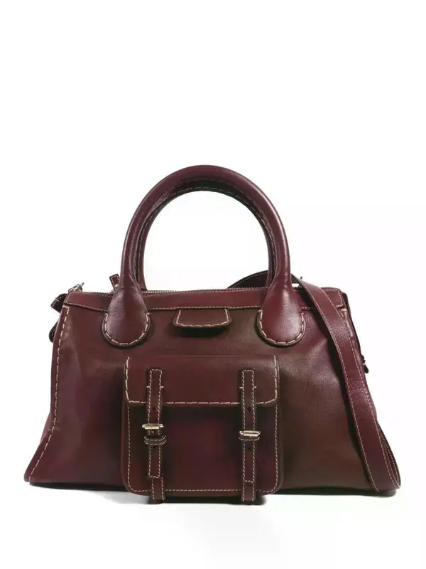 Chloé Edith Leather Handbag - Red
