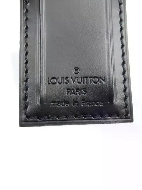 LOUIS VUITTON Buckled Leather Luggage Tag