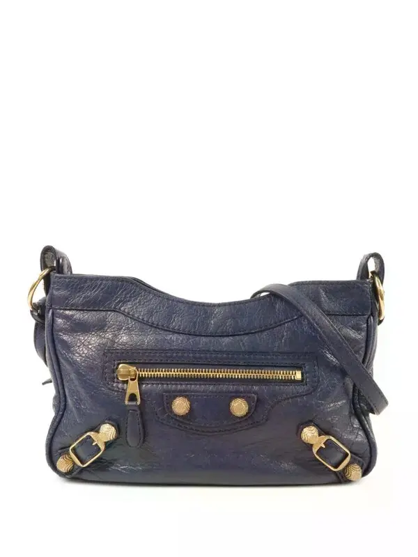 Balenciaga Mini City Shoulder Bag - Blue