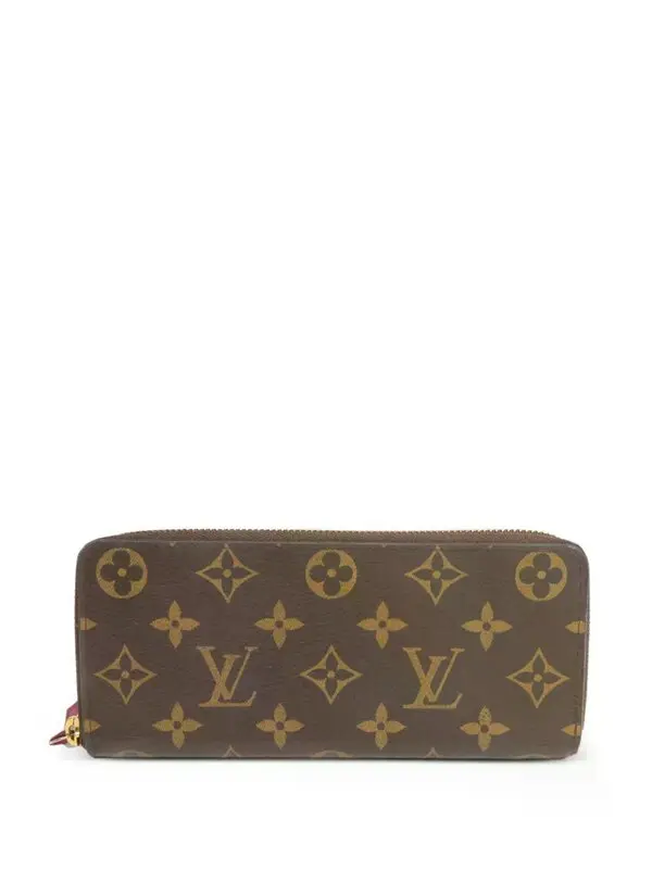 LOUIS VUITTON Monogram Clemence Wallet - Brown