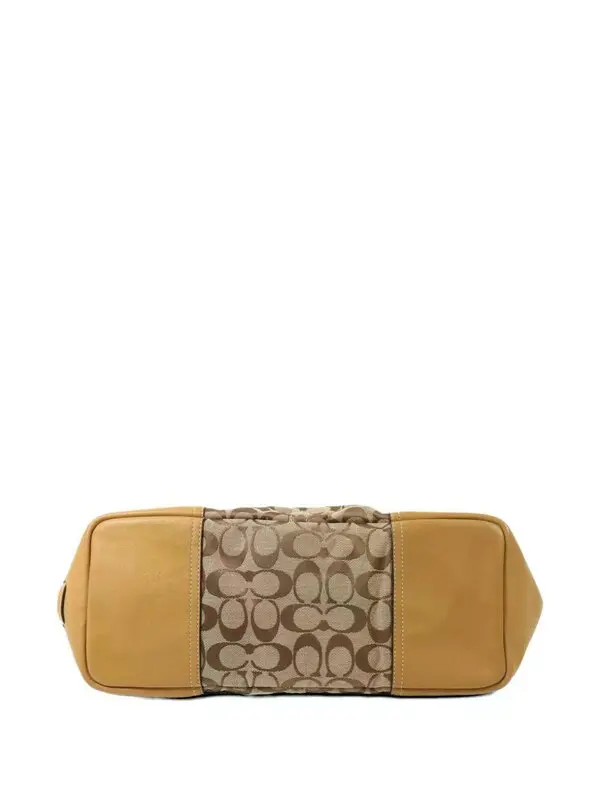COACH VINTAGE Signature Logo Detail Tote Bag