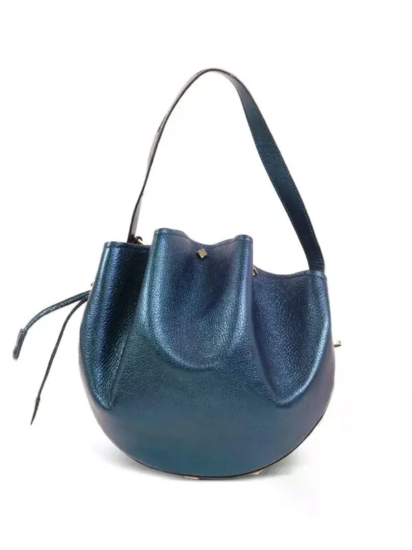 Mcm Studded Two-way Shoulder Bag - Blue