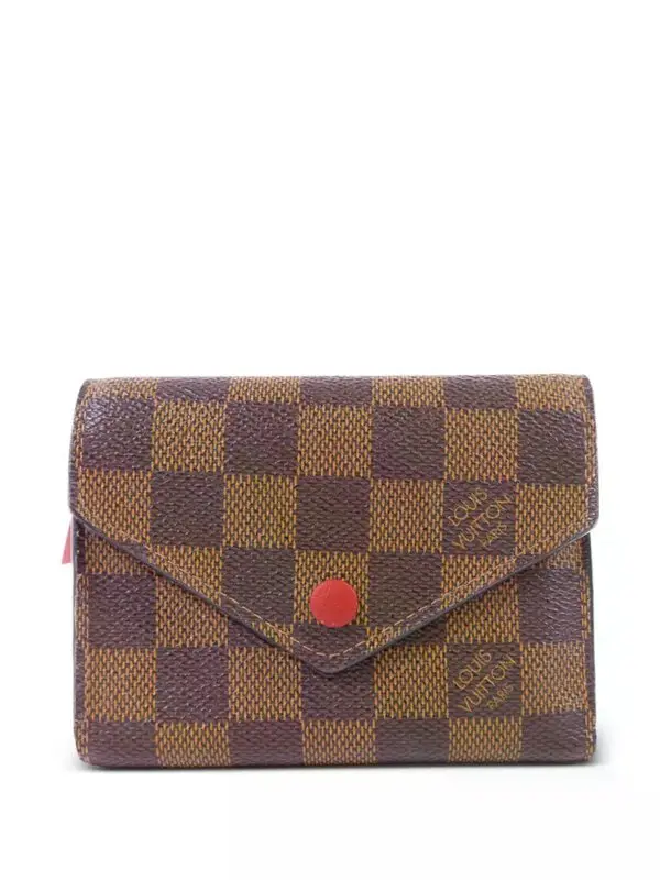 LOUIS VUITTON Victorine Damier Wallet - Brown
