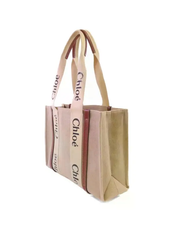 Chloé Woody Canvas Tote Bag