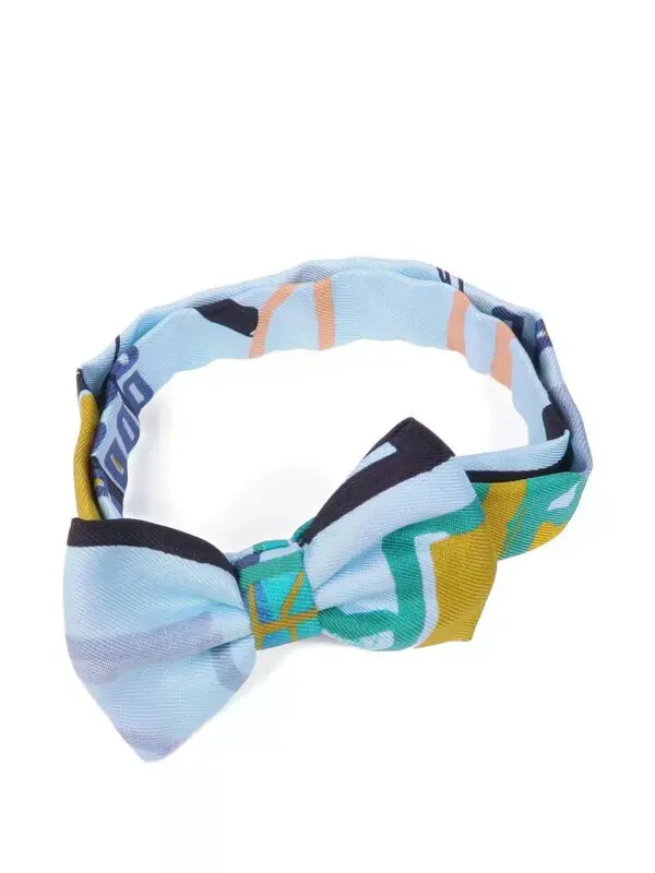 Hermès Abstract Print Silk Bow Tie