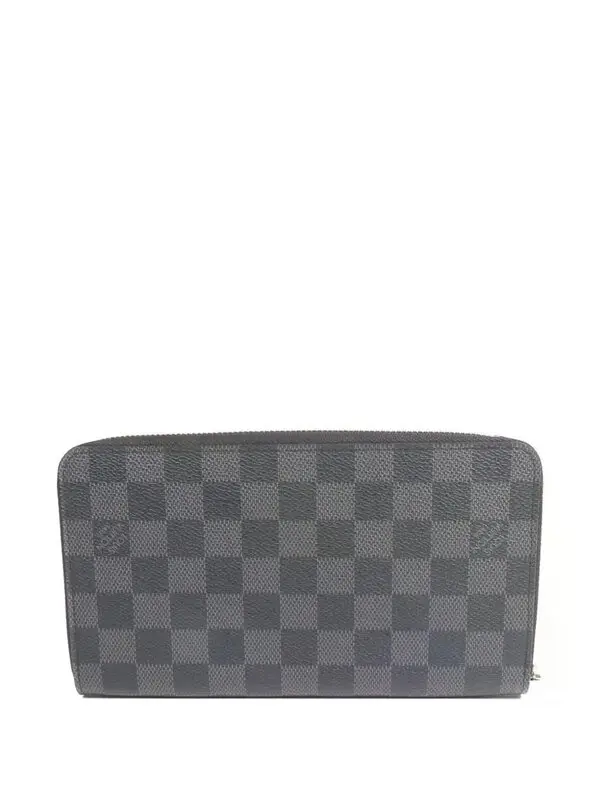 LOUIS VUITTON Damier Graphite Zippy Wallet - Black
