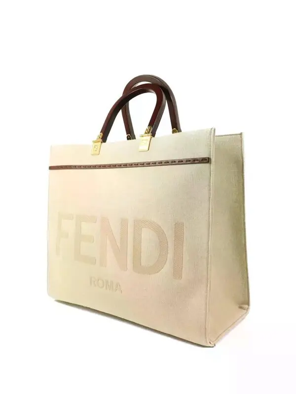Fendi Sunshine Logo-embossed Shoulder Bag
