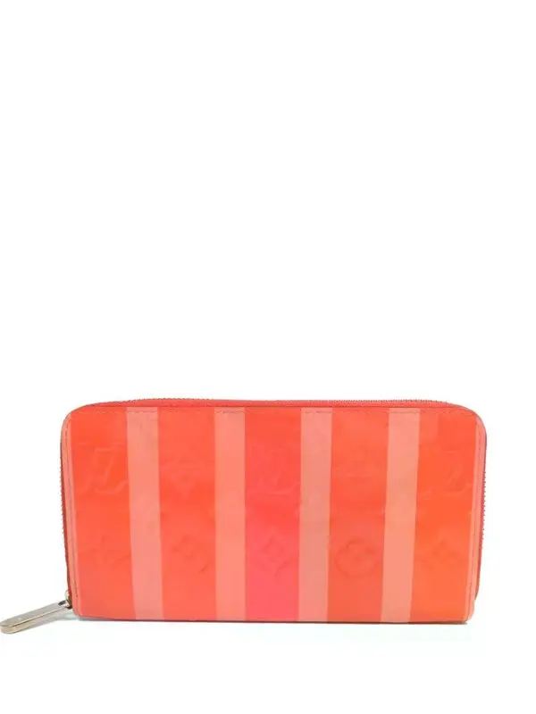 LOUIS VUITTON Poppy Rayures Wallet - Red