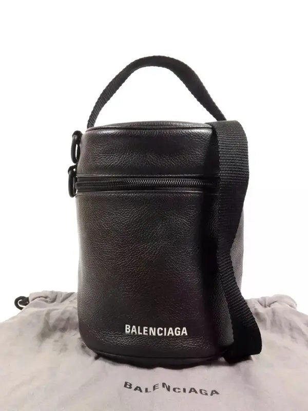 Balenciaga Cylindrical Leather Shoulder Bag