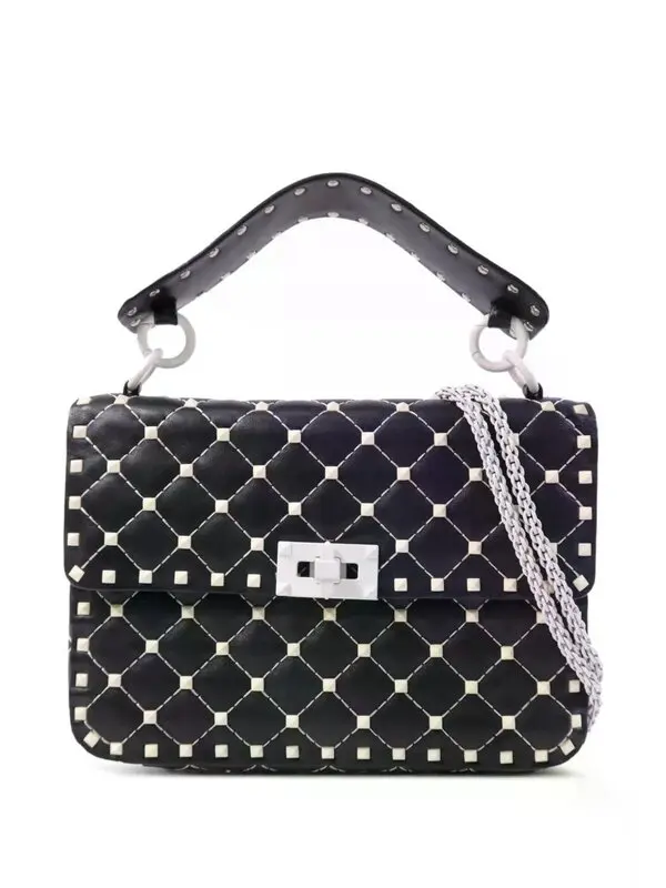 Valentino Garavani Rockstud Spike Shoulder Bag - Black