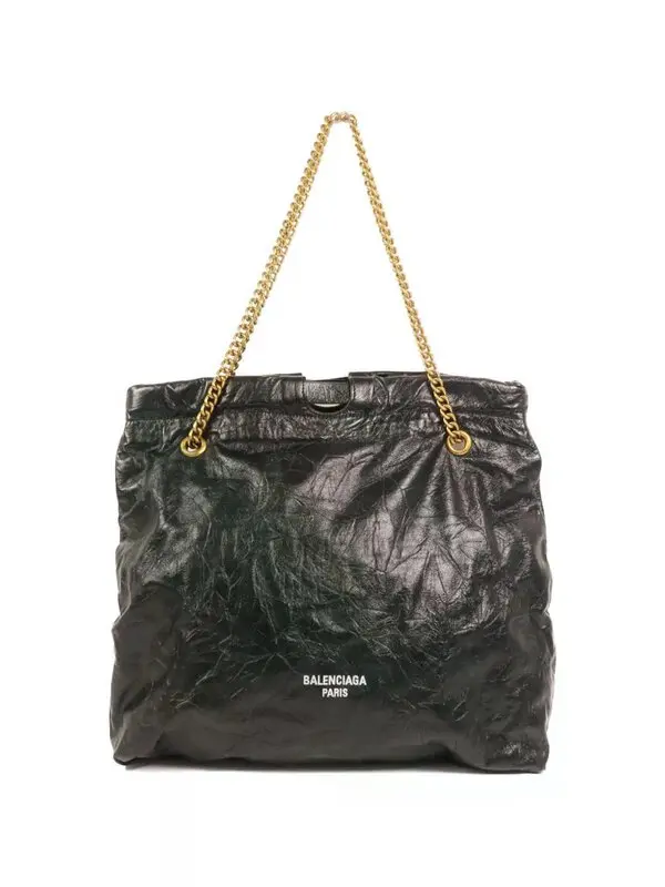 Balenciaga Crush Chain Shoulder Bag - Black
