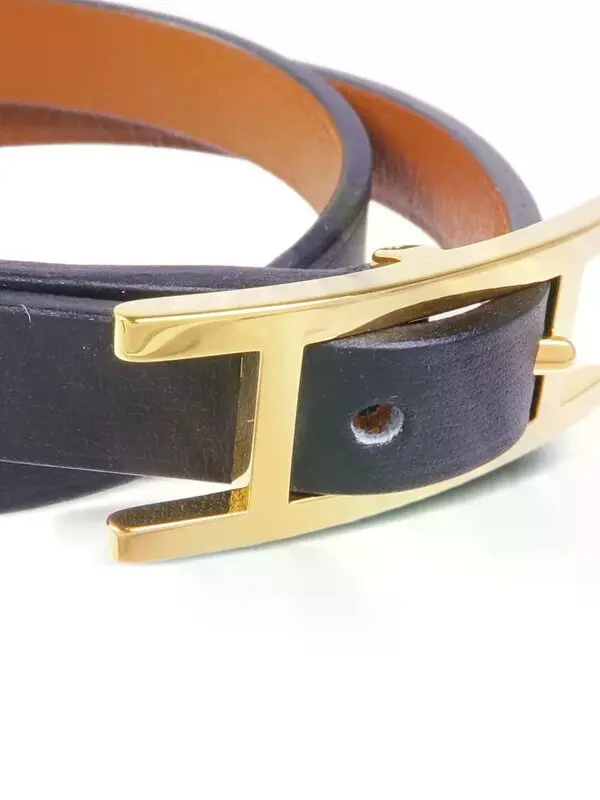 Hermès Double Tour Leather Bracelet