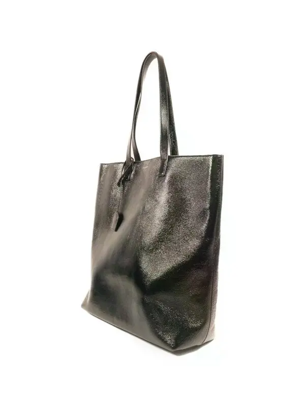 Saint Laurent Bold Crinkled-leather Tote Bag