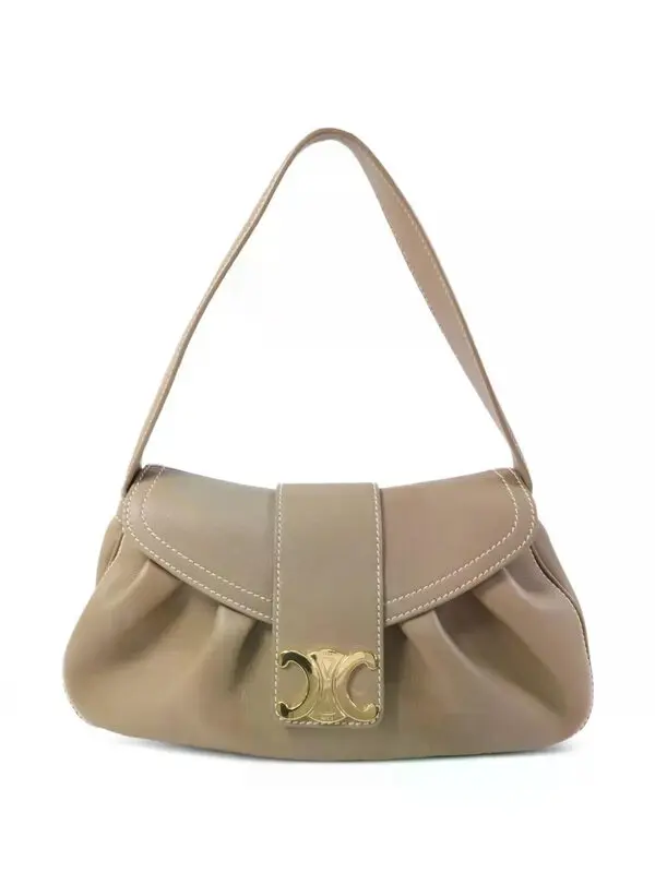Celine Medium Polly Triomphe Shoulder Bag - Neutrals
