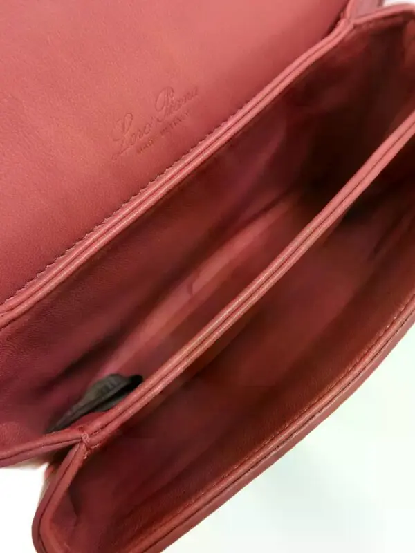 Loro Piana Lock-in Leather Shoulder Bag
