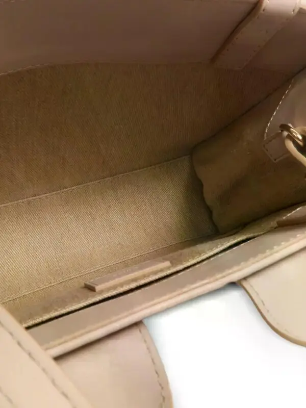 Chloé Woody Leather Tote Bag - Neutrals