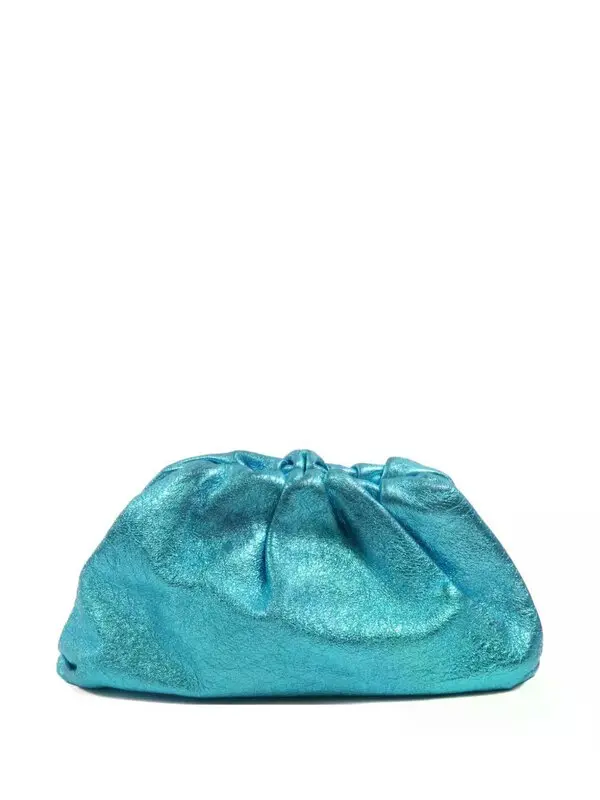 Bottega Veneta Leather Clutch Bag - Blue