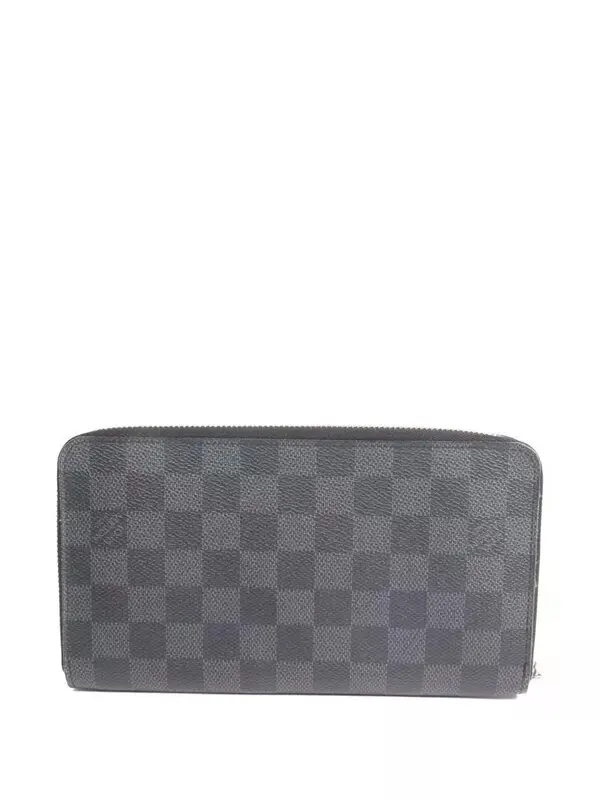 LOUIS VUITTON Zippy Damier Graphite Wallet - Black
