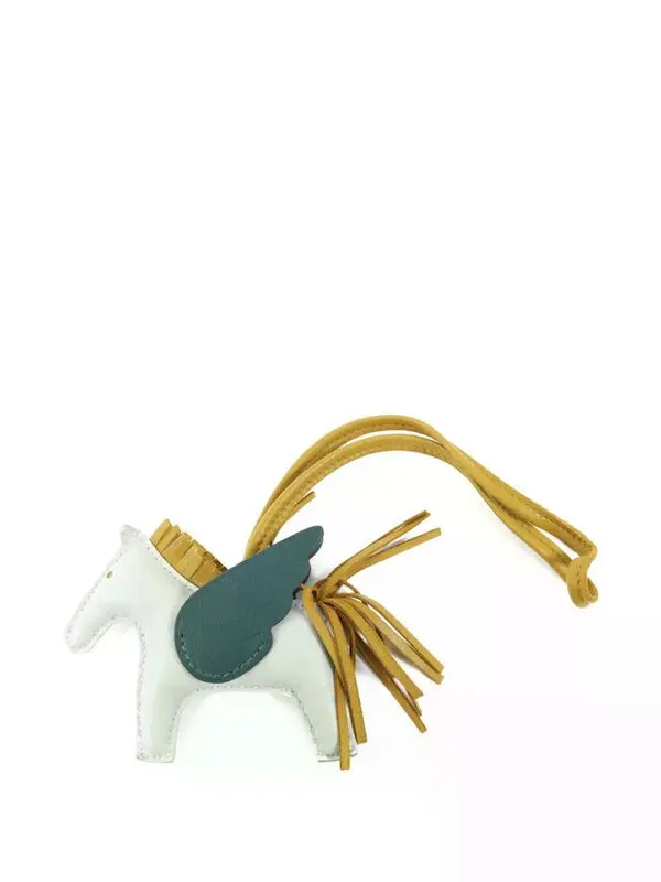 Hermès 2021 Pm Rodeo Pegase Bag Charm - White