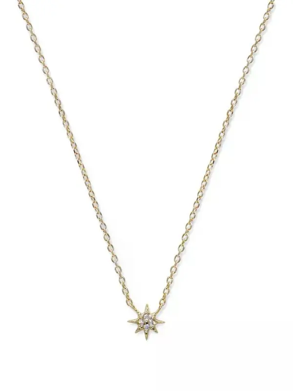 Anzie North Star Diamond Pendant Necklace In Yellow - Gold