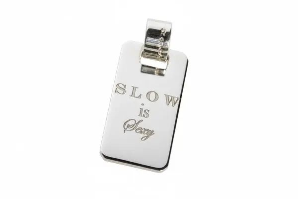 FLORENTIS JEWELLERY Slow Is Sexy" Pendant Necklace - Silver