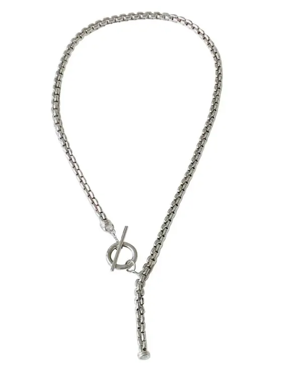 FLORENTIS JEWELLERY Lariat Necklace - Silver