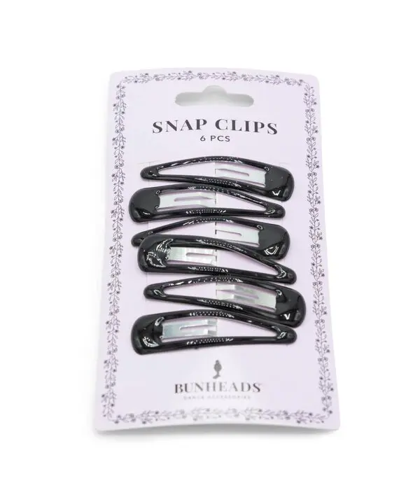 CAPEZIO Snap Clips Hair Accessories - Black