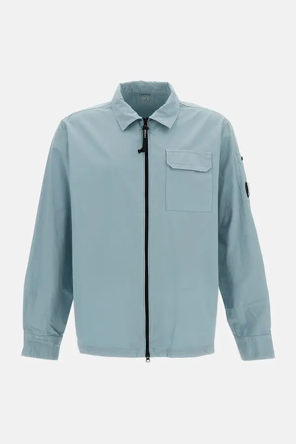 C.P. COMPANY Organic Gabardine Overshirt - Multicolor