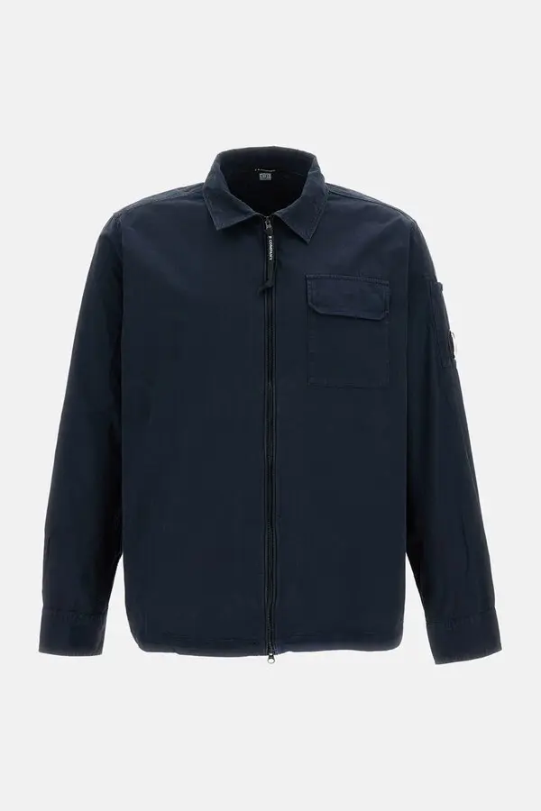 C.P. COMPANY Organic Gabardine Overshirt - Multicolor