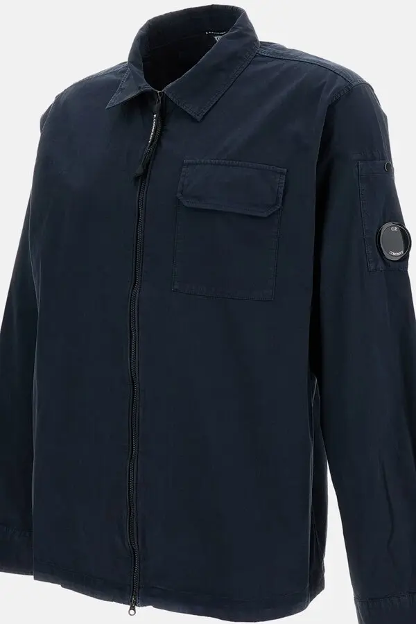 C.P. COMPANY Organic Gabardine Overshirt - Multicolor