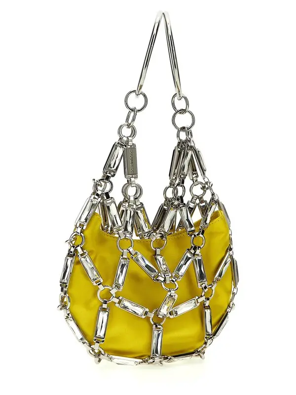 Dsquared2 Cage' Satin Handbag With Crystal Embellishments