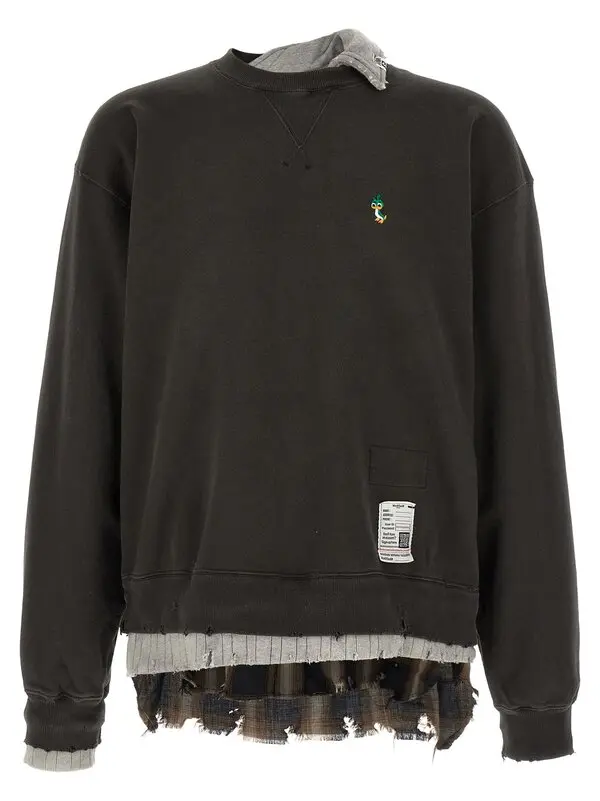 Mihara Yasuhiro Three Layer Sweatshirt - Black